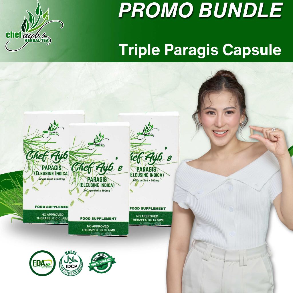 CHEF AYB'S TRIPLE PARAGIS CAPSULE|| 3 BOTTLES || 60 CAPSULES PER BOTTLE ...