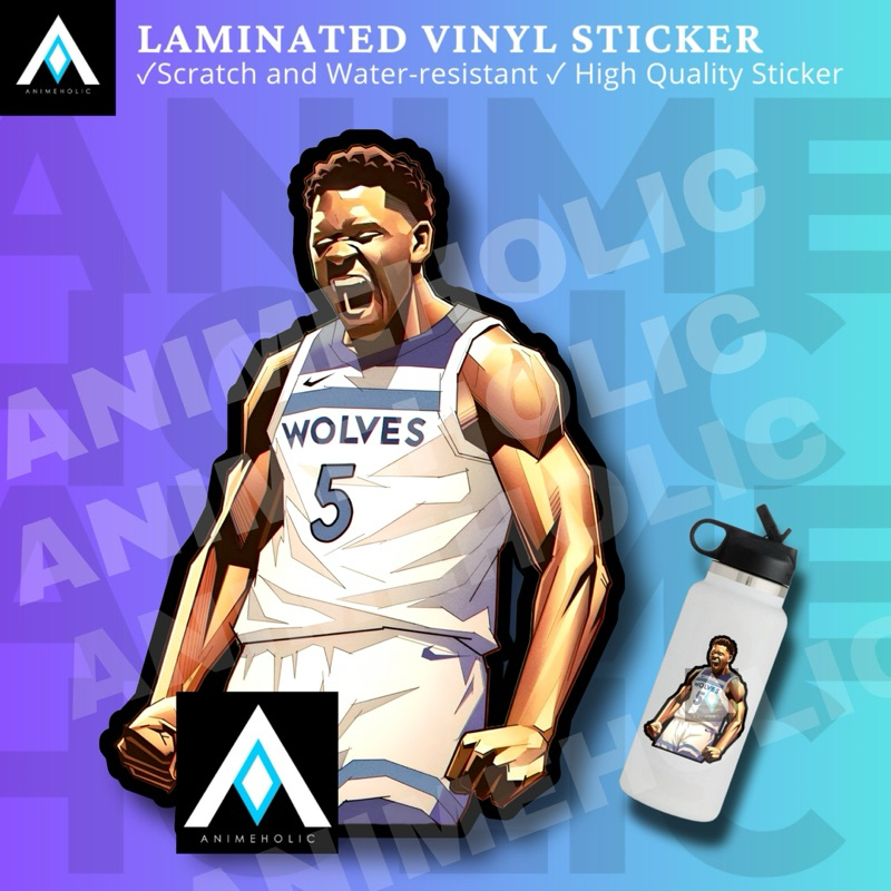 NBA STAR ANTHONY EDWARDS “Ant-Man” STICKERS ~LAMINATED VINYL STICKERS ...