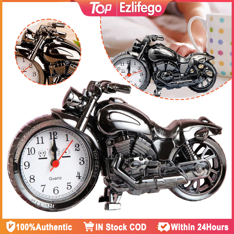 Motorcycle Alarm Clock Retro Style Motorcycle Alarm Clock Home Desk ...