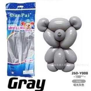 RETRO GRAY Long Balloons (10 pcs per pack) | Shopee Philippines