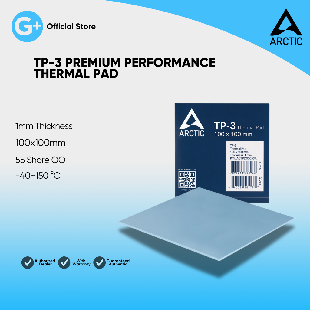 Arctic TP-3 Thermal Pad Premium High Performance Soft, Ideal Gap Filler ...
