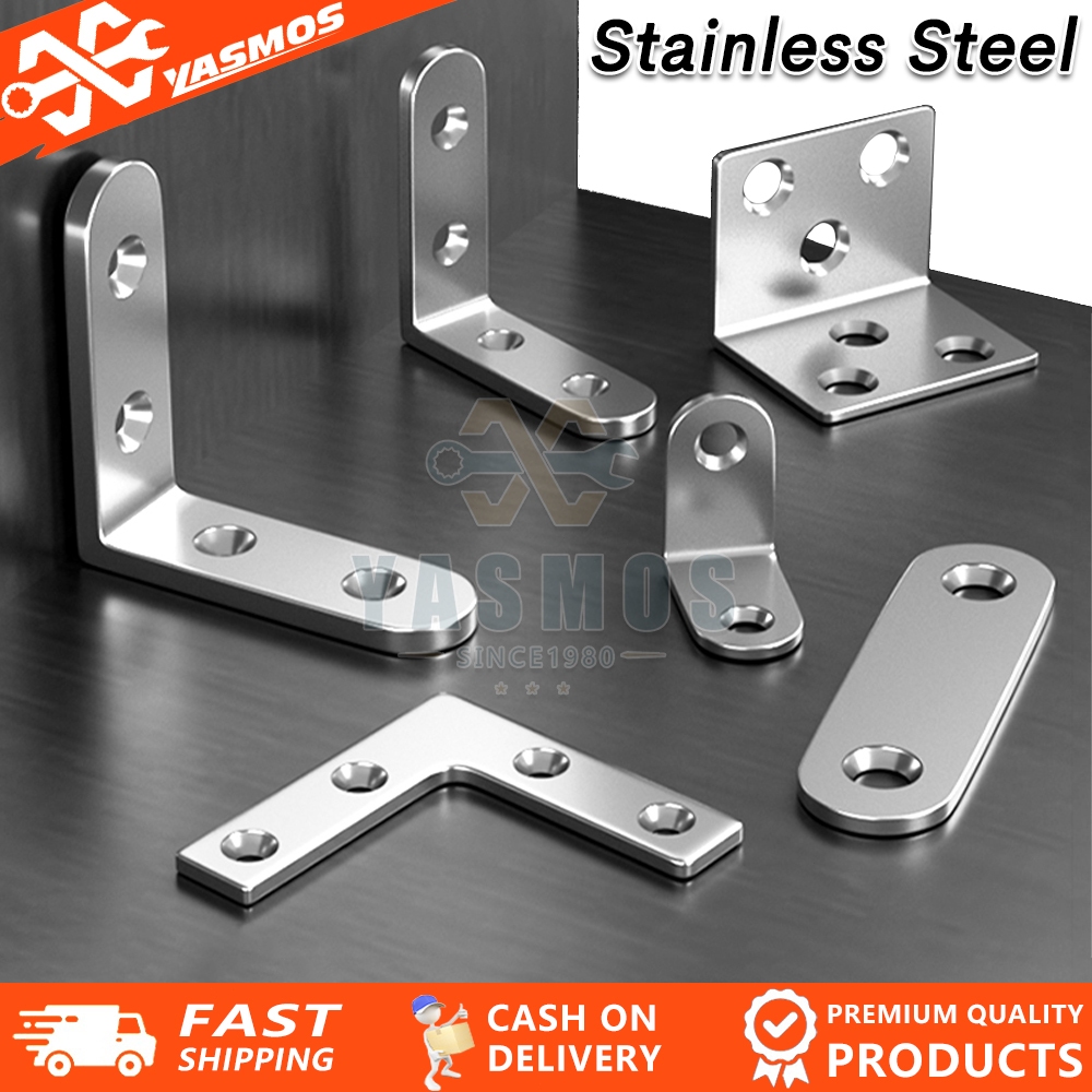 Stainless Steel Angle Bracket L Bracket, 90 Degree Corner Braces, Joint ...