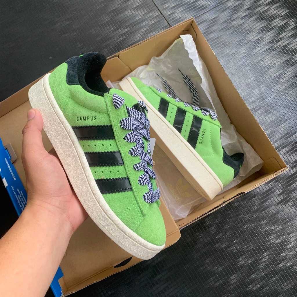 ORIGINAL CAMPUS 00sSOLAR GREEN MEN SNEAKERS | HQ4409 | Shopee Philippines
