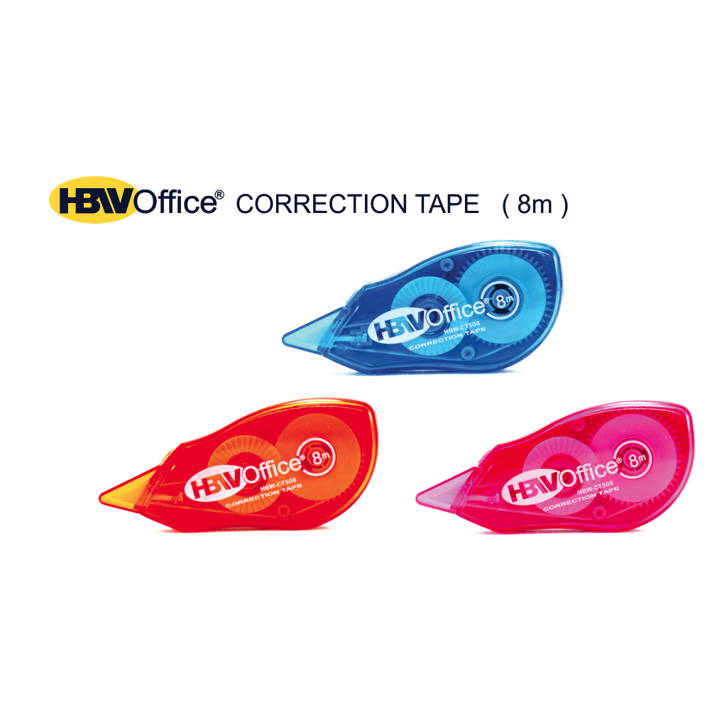 HBW Correction Tape 8m CT508 | Shopee Philippines