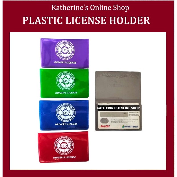 Plastic Transparent Driver's License ID Card Holder (2 slot) | Shopee ...