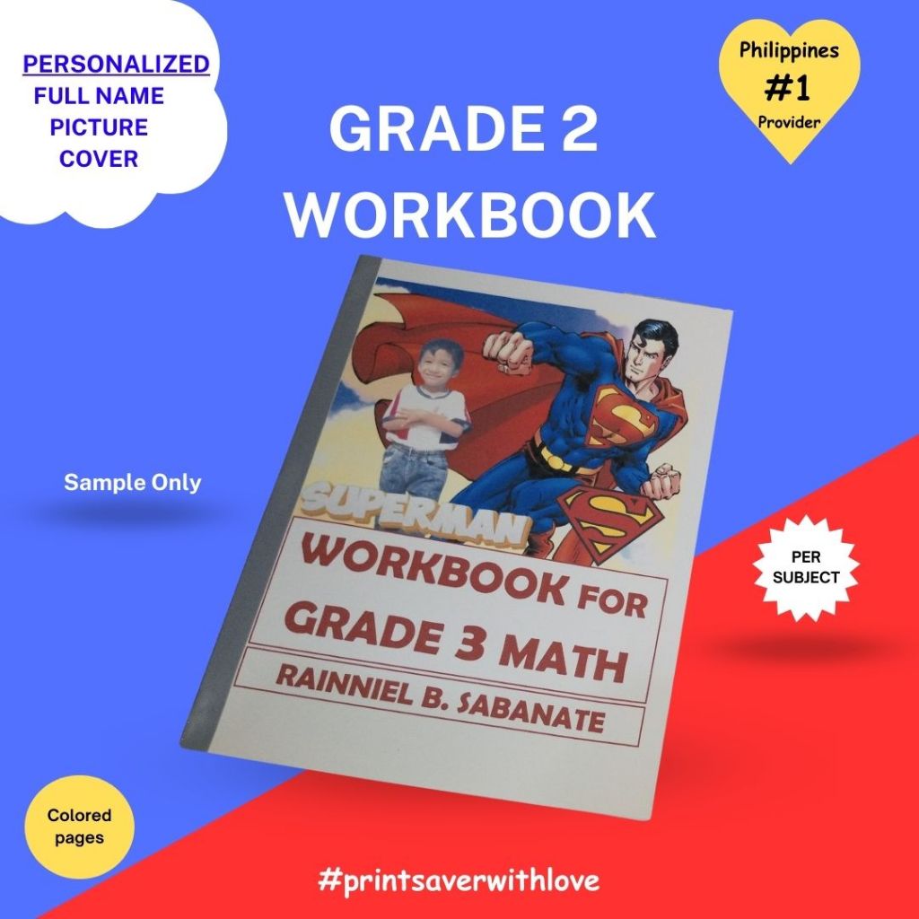Grade 2 Workbook Math, English, Filipino, Grammar, Writing Kids ...