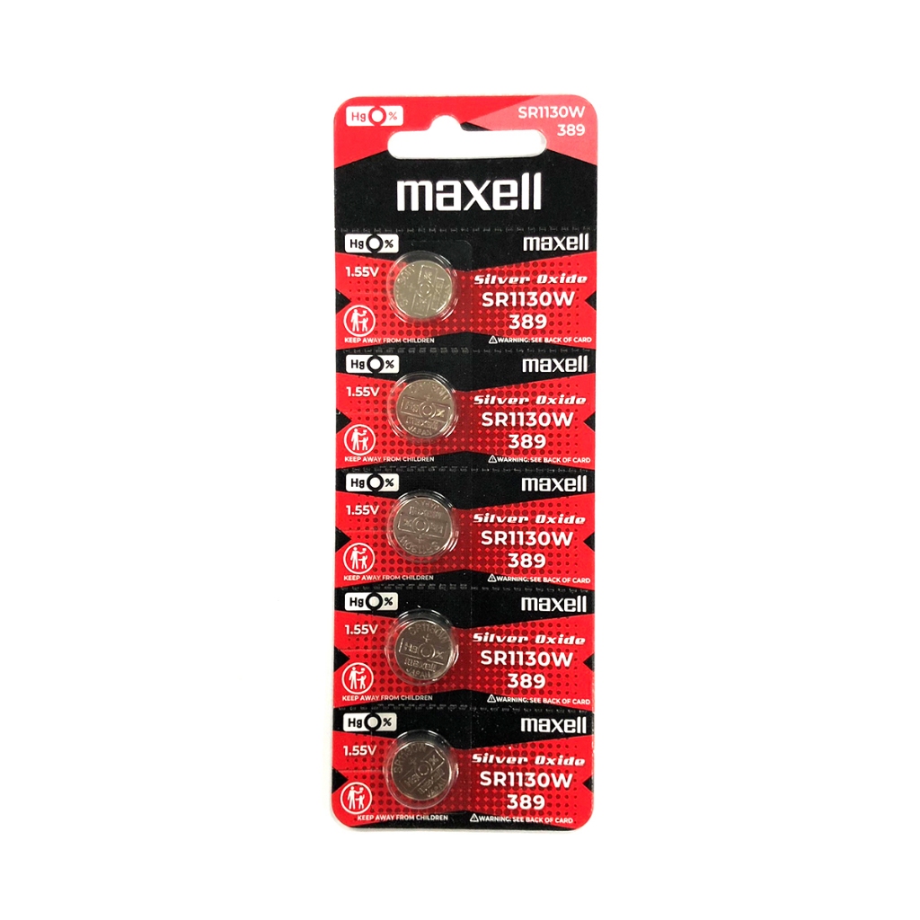 Maxell SR1130W / 389 Silver Oxide Battery Pack of 5 | Shopee Philippines