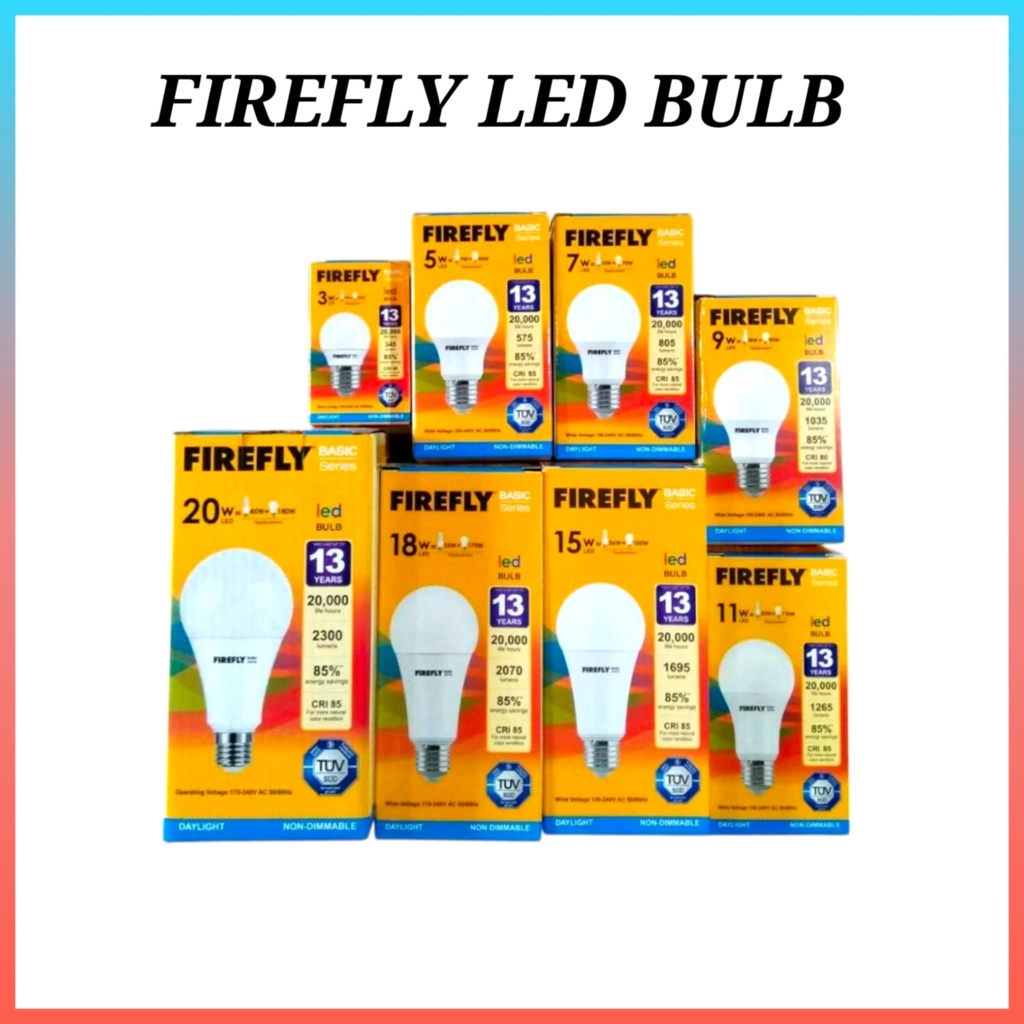 FIREFLY LED BULB - 100% ENERGY SAVINGS (3watts UP TO 20 watts) | Shopee ...