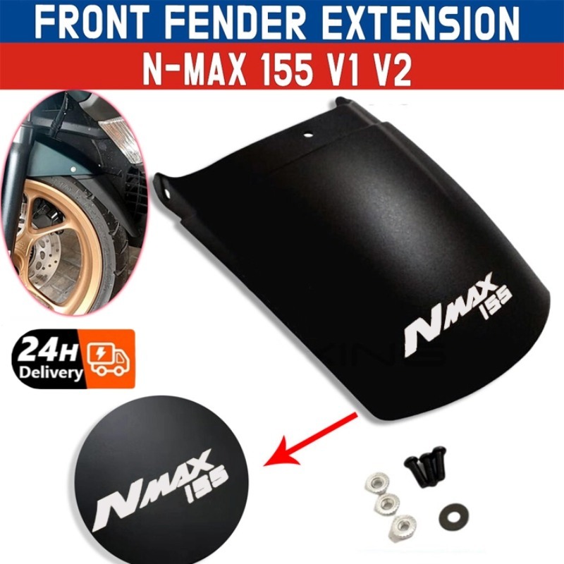YAMAHA NMAX 155 V1 V2 Front Mudguard Fender Extension With N-MAX 155 LOGO Thick | Shopee Philippines