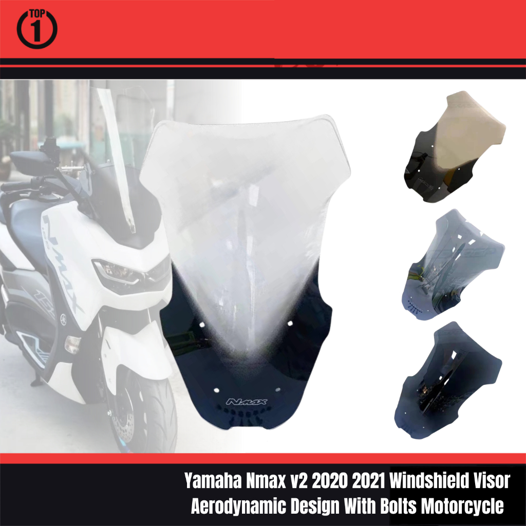 1 pc Yamaha Nmax v2 2020 2021 Windshield Visor Aerodynamic Design With ...