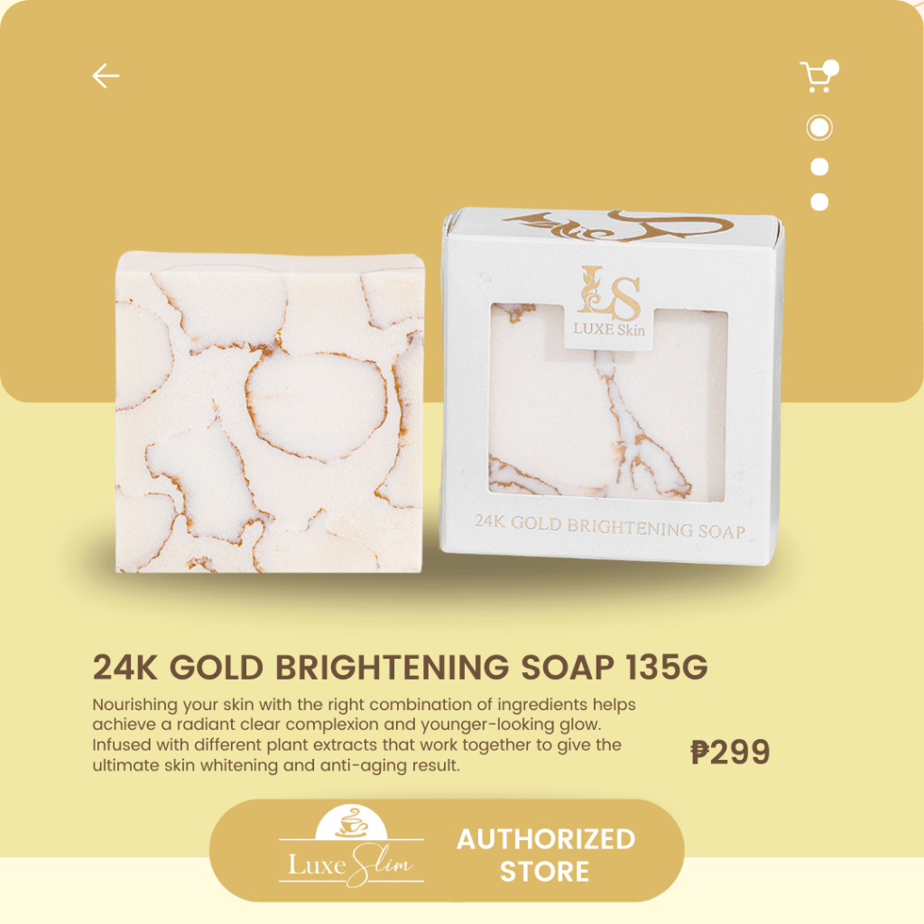 Luxe Skin 24K Gold Brightening Soap 135g | Shopee Philippines