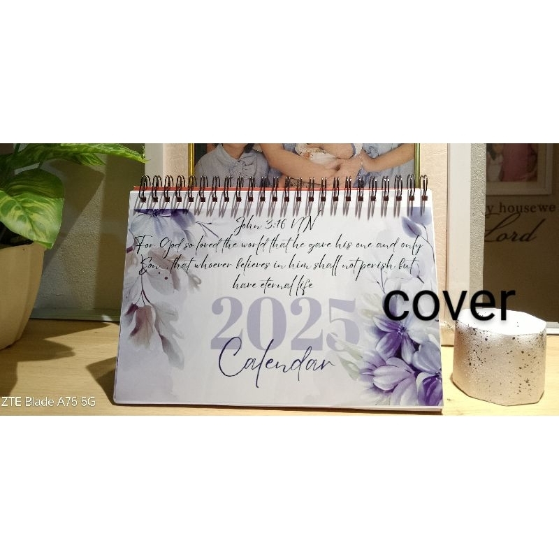 2025 Bible Verse Desk Calendar | Can costumize| Size 8x5.5" | Shopee ...