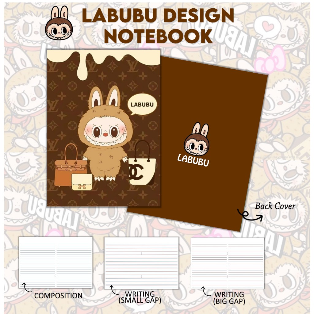 LABUBU DESIGN writing Notebook | Shopee Philippines