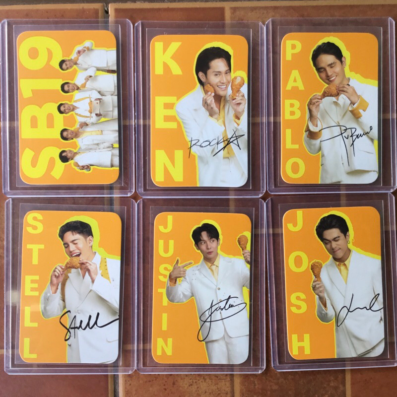 Official Sb19 x Mcdo photocards with sleeves and toploader | Shopee ...