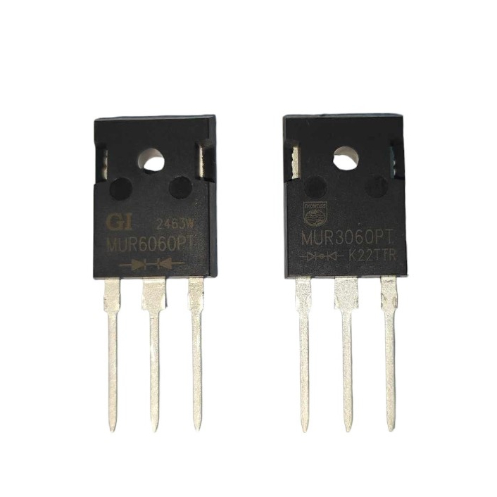 PER PIECE MUR3060PT MUR6060PT 30-60 AMPERES 600 VOLTS ULTRA FAST RECOVERY DIODE MUR3060 MUR6060 ...