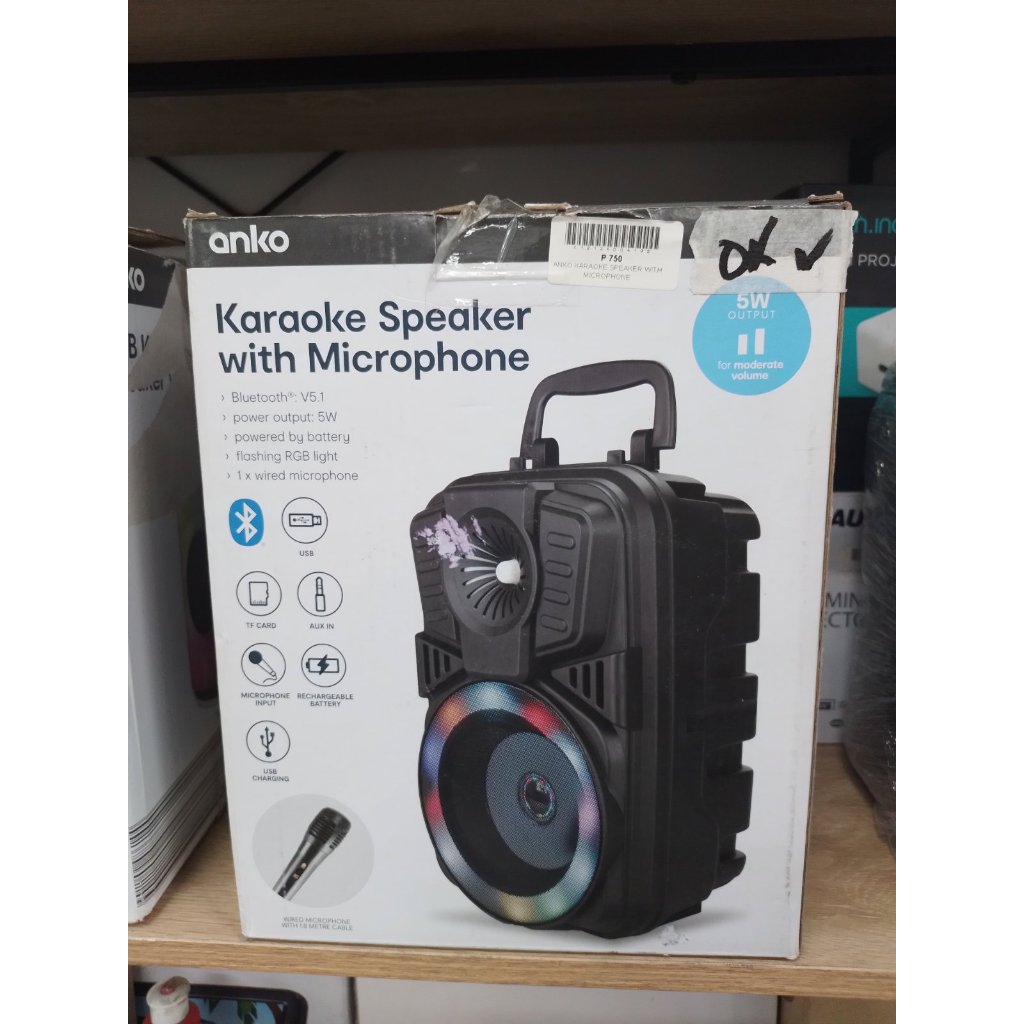 ANKO Bluetooth Karaoke Speaker surplus from australia | Shopee Philippines