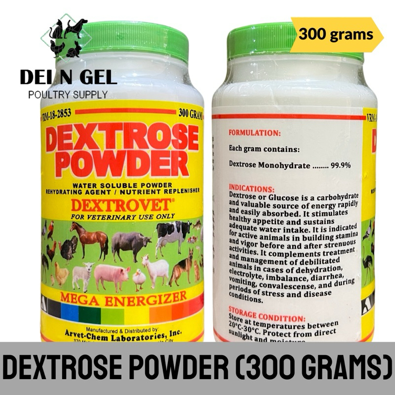 Dextrovet Dextrose Powder 300grams (1 Bottle) | Shopee Philippines