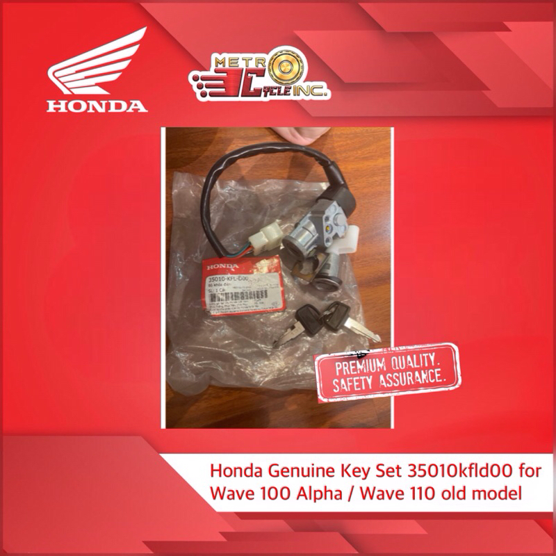 Honda Genuine Key Set 35010kfld00 for Wave 100 Alpha / Wave 110 old ...