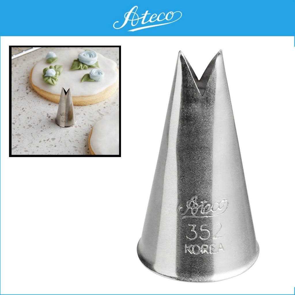Ateco 352 Leaf Piping Tip Stainless Steel Icing Tip ( Set of 2 ...
