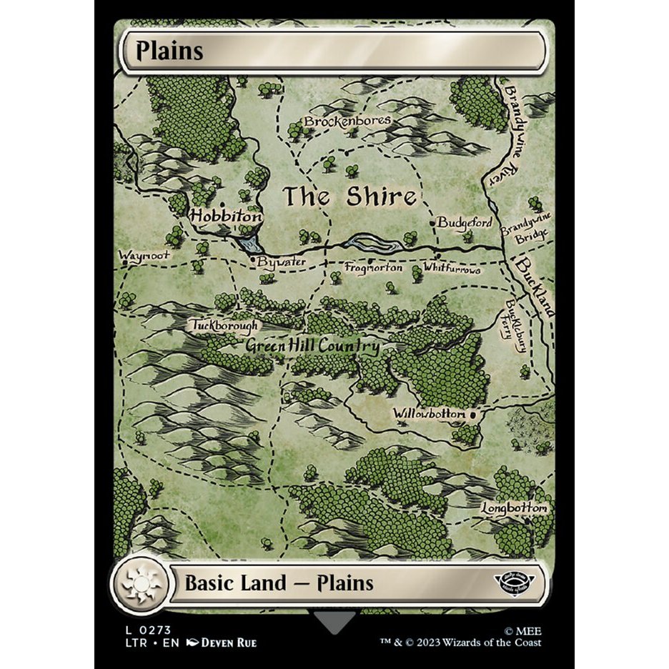 MTG Singles: Full Art Basic Land (Map) NM Land LTR The Lord of the ...