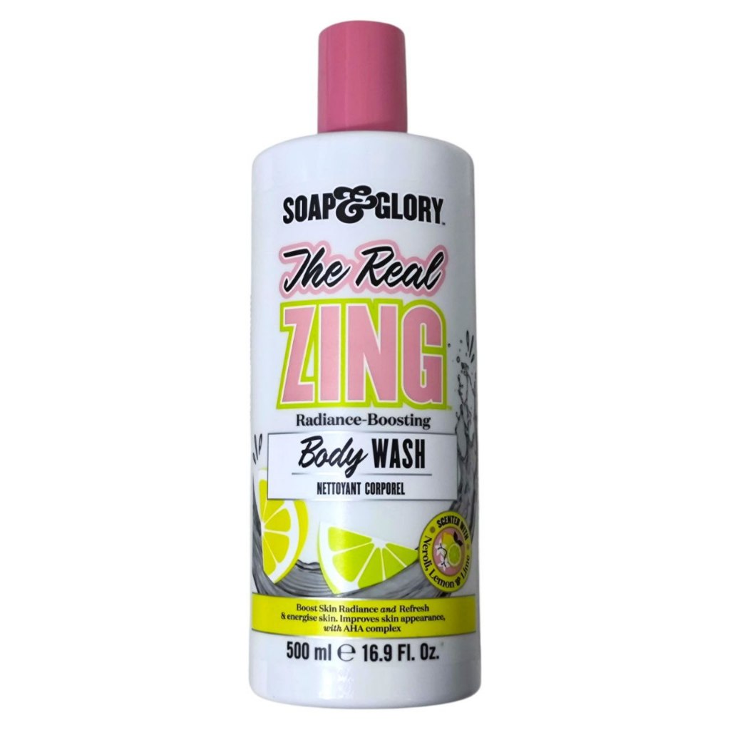 Soap & Glory The Real Zing Radiance Boosting Body Wash - Hydrating Body ...