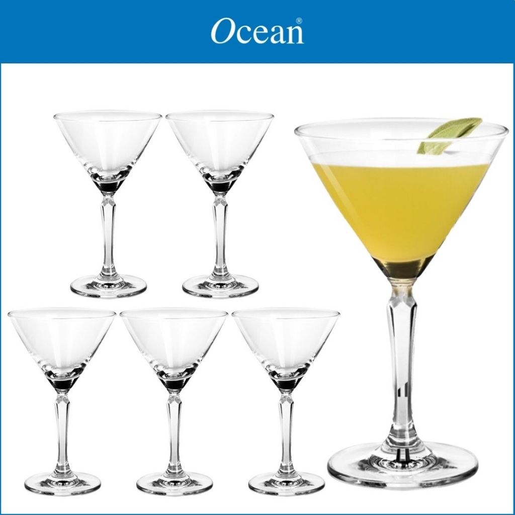 Ocean Glassware Connexion Cocktail Drinking Glass 215 mL (Set of 6 ...