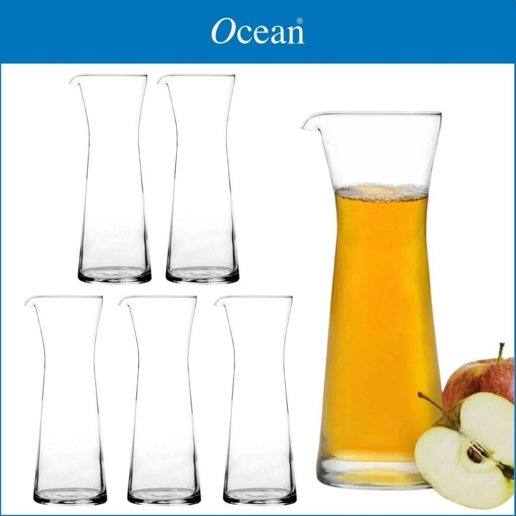 Ocean Glassware Bistro Carafe Water Juice Drinking Glass 940ml (Set of ...