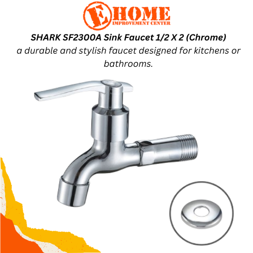 SHARK SF2300A Sink Faucet 1/2 X 2 (Chrome) | Shopee Philippines