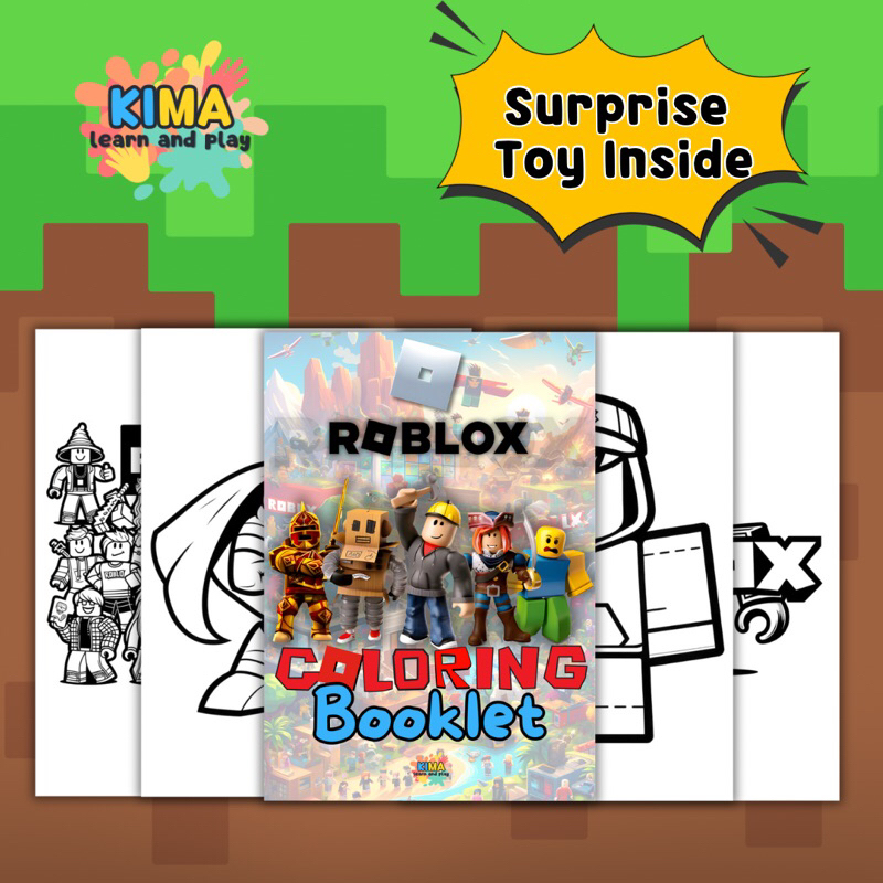 Roblox Coloring Booklet for Kids with BPA Free Surprise Toy | Shopee ...
