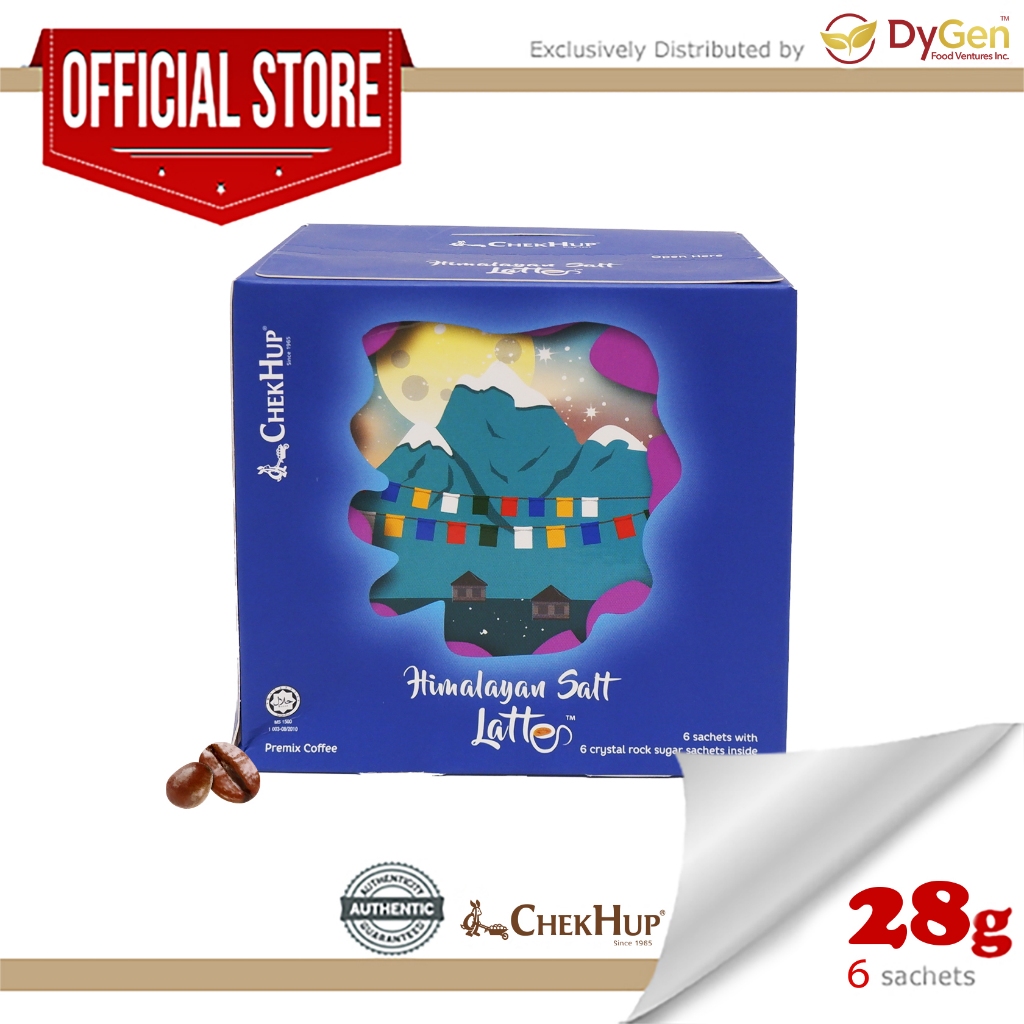 Chek Hup Gourmet Himalayan Salt Latte Premix Coffee (28g x 6s) | Shopee ...