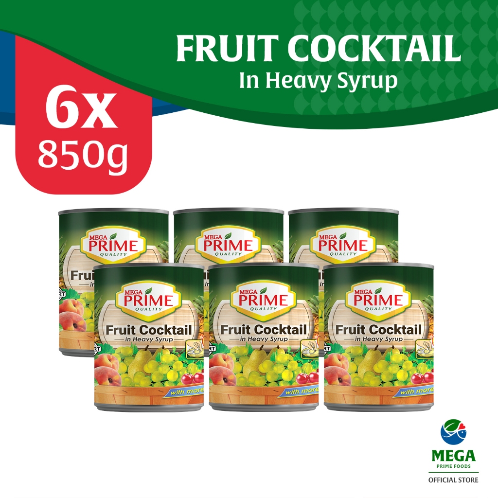 Mega Prime Fruit Cocktail Regular In Heavy Syrup Easy Open Can 850G By ...