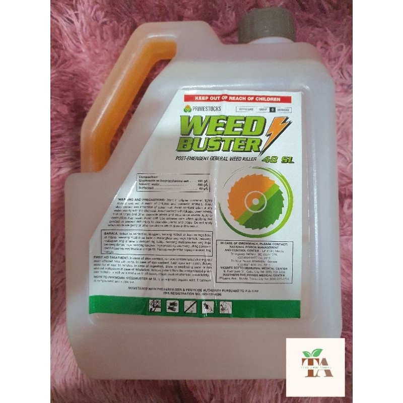Weed Buster Herbicide ~ 1gallon Glyphosate Weed Killer | Shopee Philippines