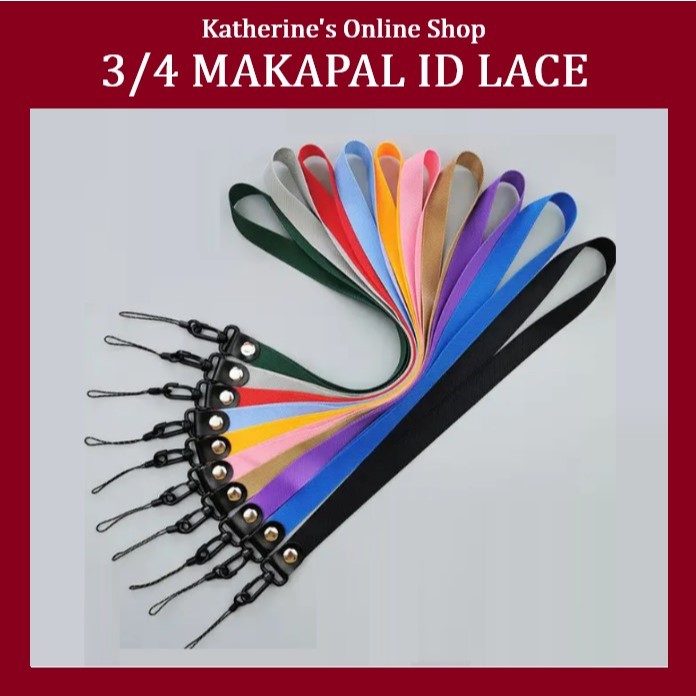 3/4 MAKAPAL ID lace 2 in 1 School id Sport Lanyard Cord Cellphone ...