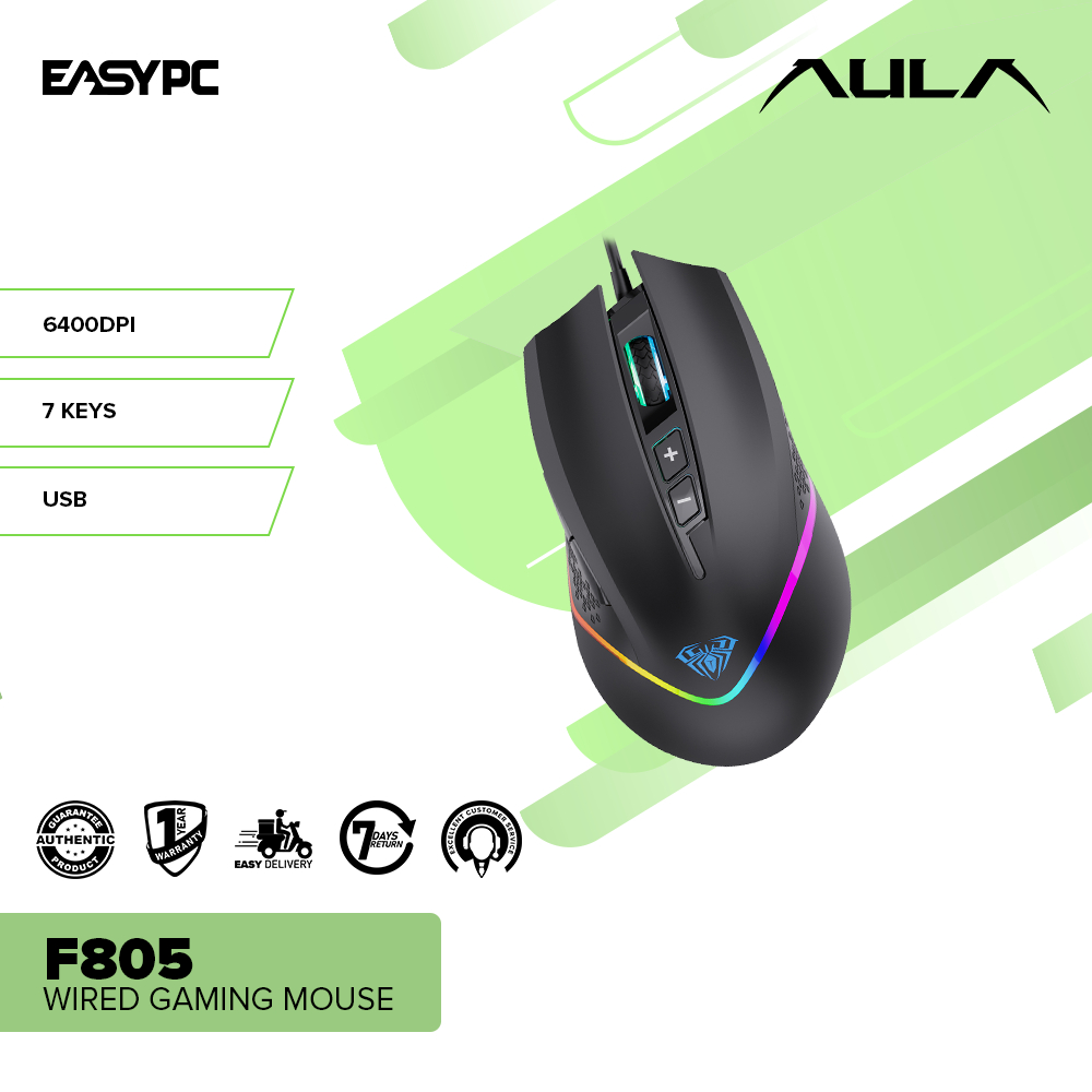 EasyPC | Aula F805 Wired Gaming Mouse | Shopee Philippines
