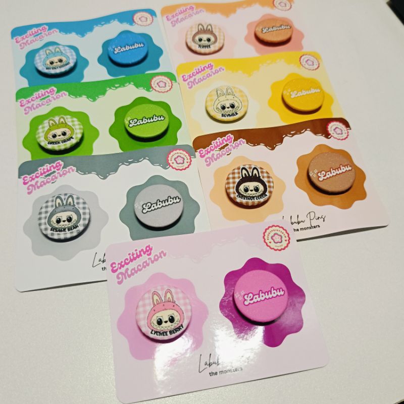Labubu Button Pins (Pair) | Shopee Philippines