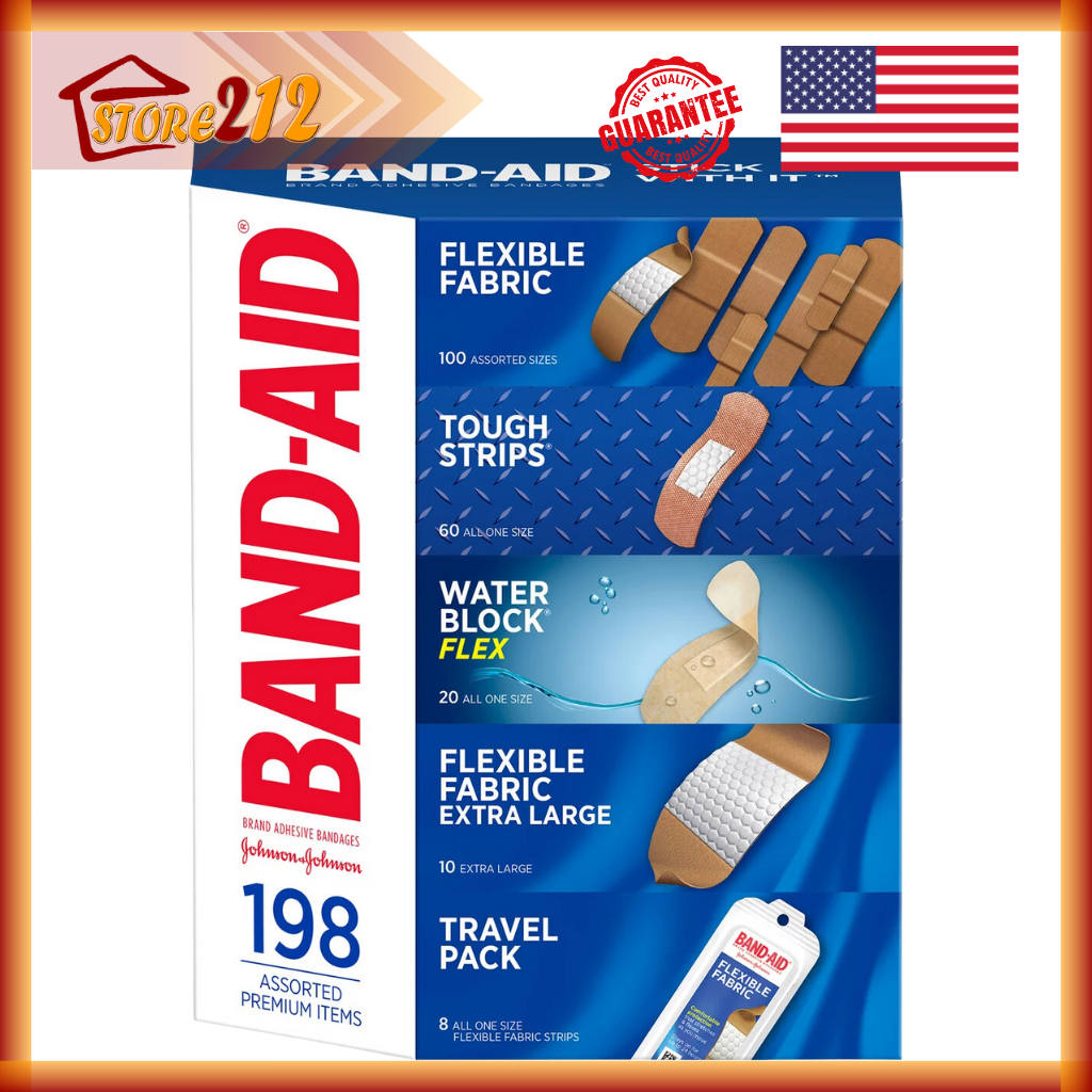 Band-Aid Adhesive Bandages Assorted 198count | Shopee Philippines