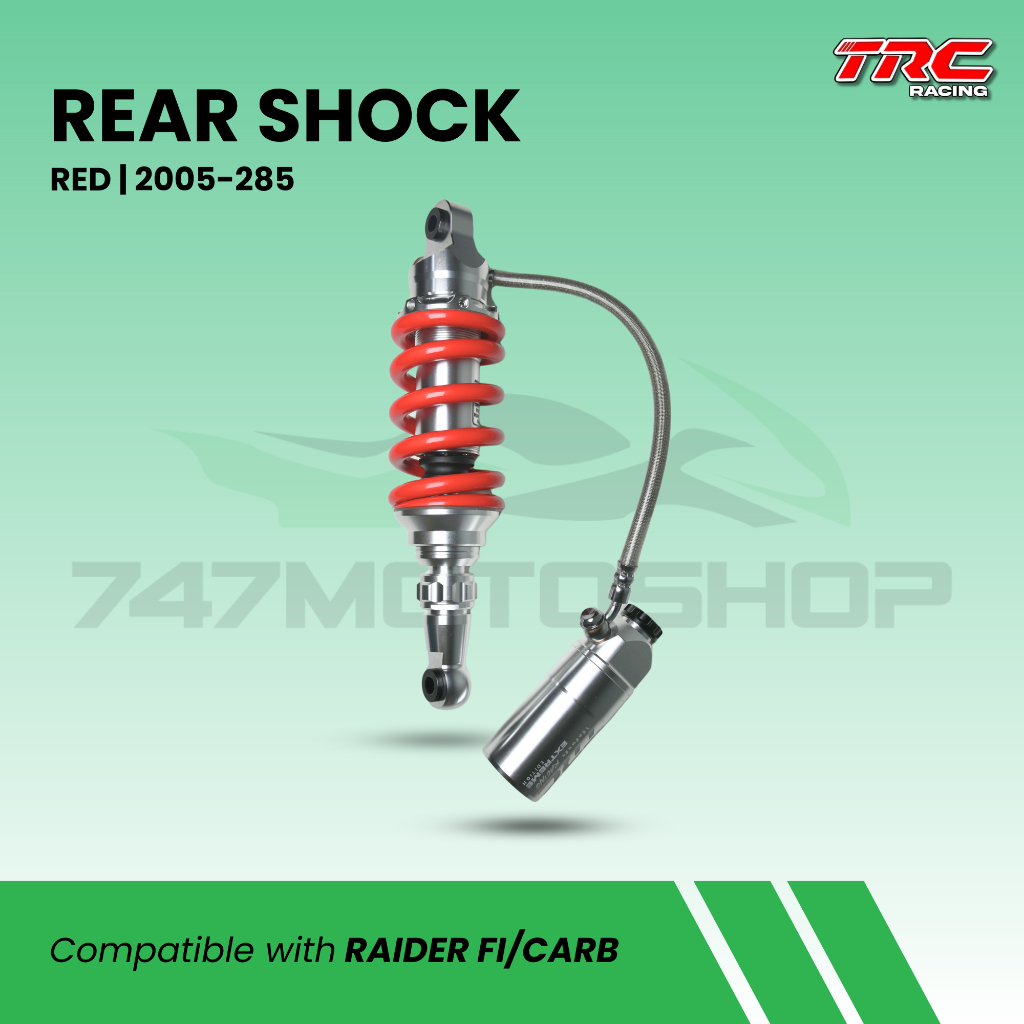 TRC REAR SHOCK FOR RAIDER FI/CARB 285MM | Shopee Philippines