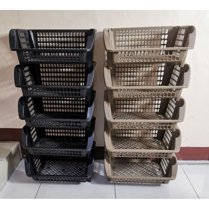 Uniglobal Utility Rack Home Organizer Plastic Stackable Rack Detachable ...