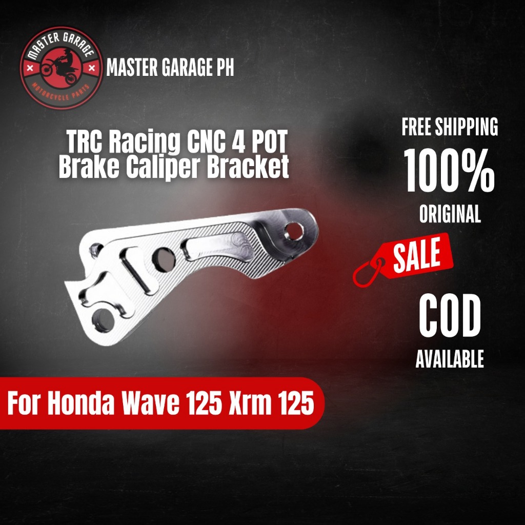 TRC Racing 4 POT Brake Caliper Bracket Wave 125 / XRM 125 CNC | Shopee ...