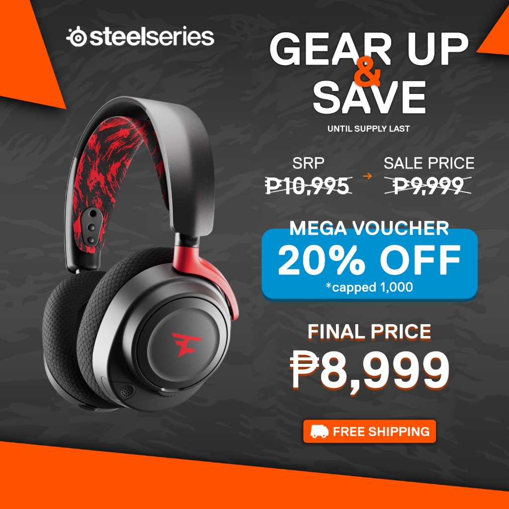 SteelSeries Arctis Nova 7 Faze Clan Edition Multi-Platform Wireless ...