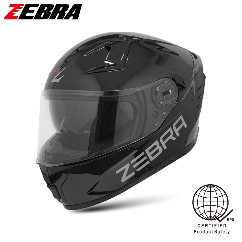 ZEBRA 2023 Full Face Dual Visor Plain Design Motorcycle Helmet | Shopee ...