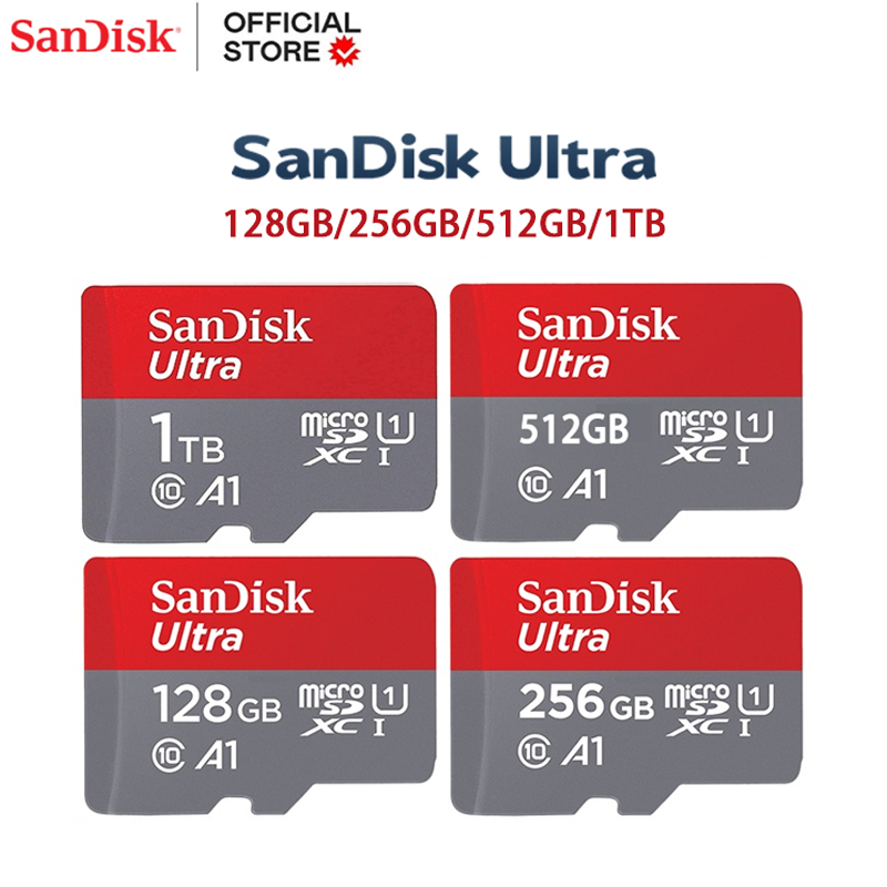 SanDisk Ultra Micro SDXC 128GB 256GB 512GB A1 Series micro SD Up to Class10 U1 A1丨Sandisk sd ...