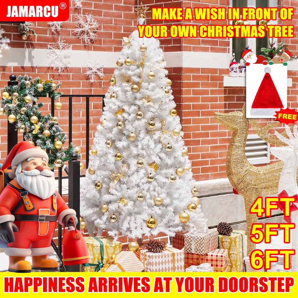 Bringing Good Luck Christmas Tree White High Quality PE+PVC More Stable ...