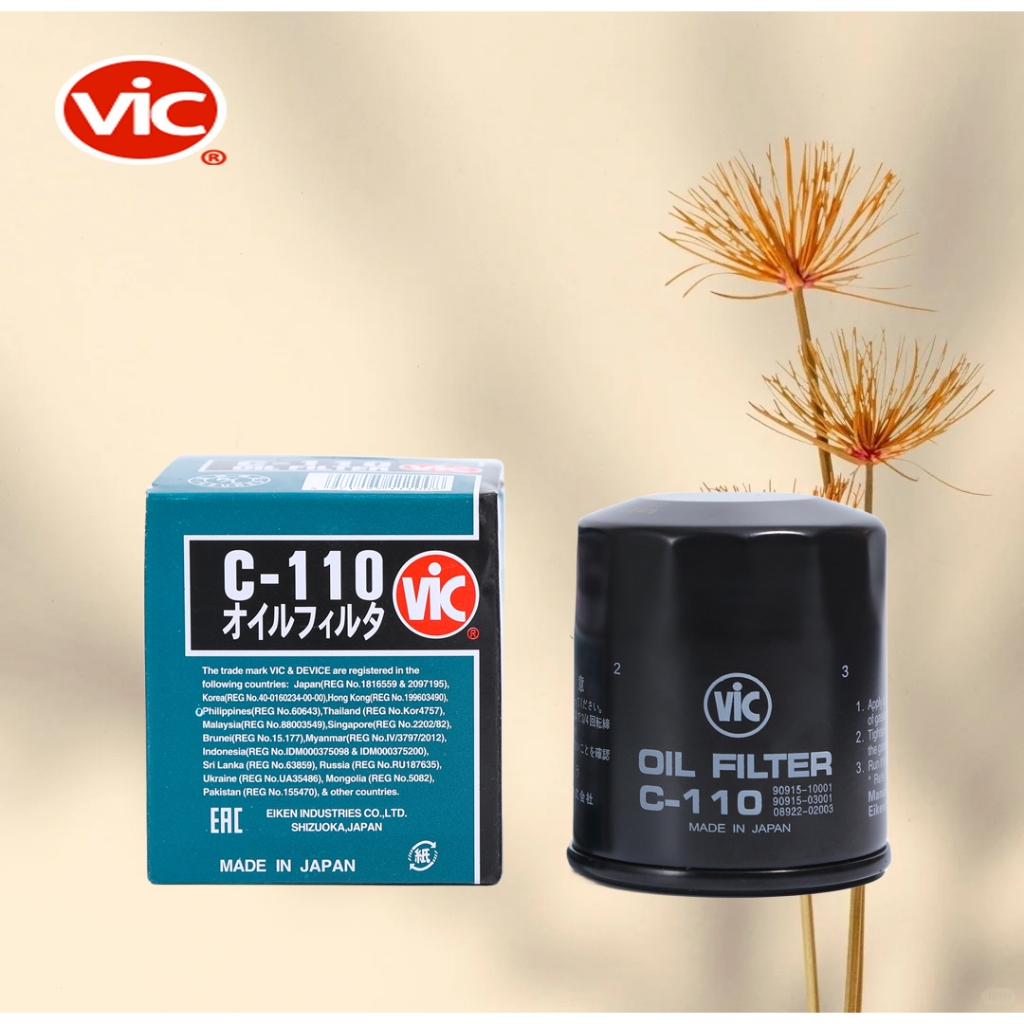 VIC-110 Japanese original oil filter Toyota Vios, Toyota Avanza, Toyota ...