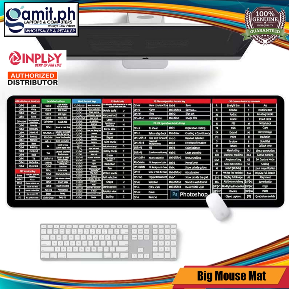 Extended Mousepad Gaming Mouse Pad Large 800x300mm Elegant Design Splash-proof Design Material ...