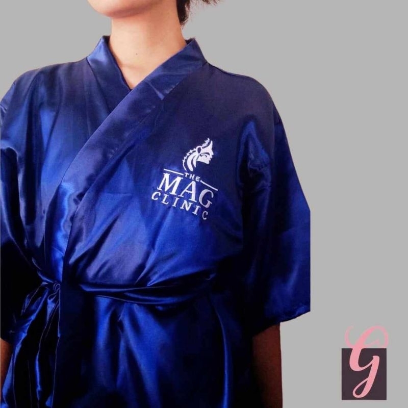 Personalized Satin Bath robe with FREE embroidered Name Spa bath robe ...