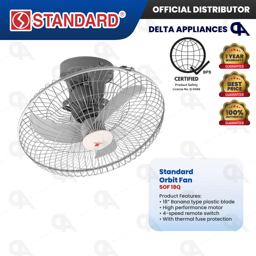 Standard Orbit Fan 18" Plastic Blade High Performance Motor Original w/ 1 Year Warranty SOF 18Q1 ...