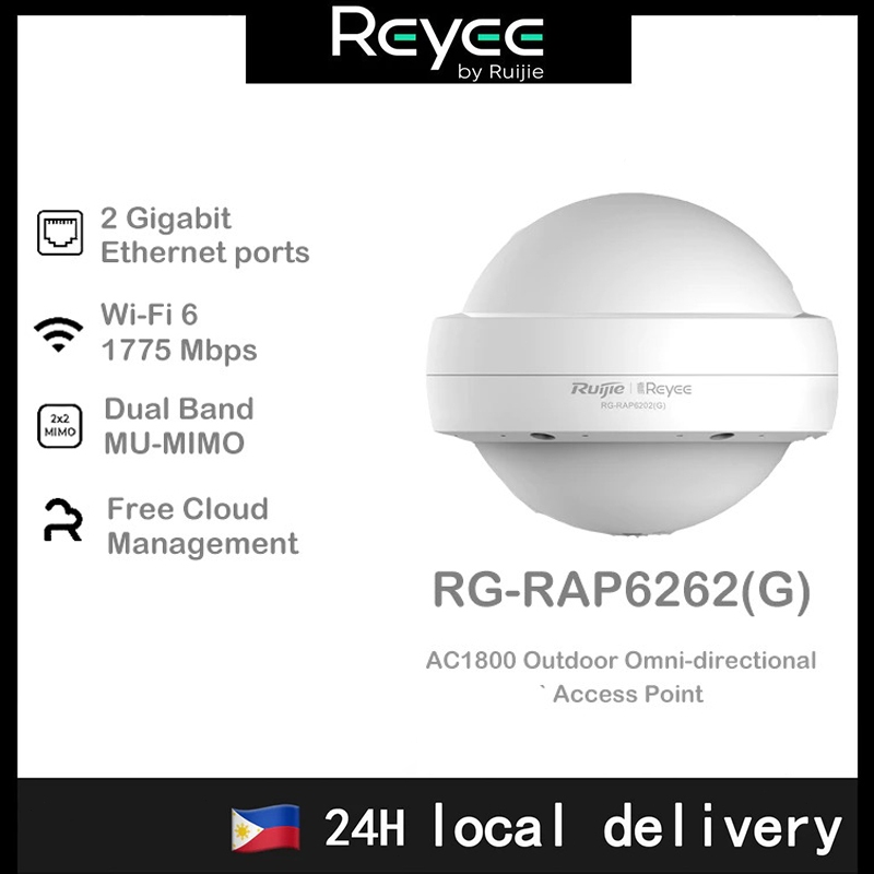 Ruijie-Reyee RG-RAP6262(G) Wi-Fi 6 AX1800 Outdoor Omni-directional ...