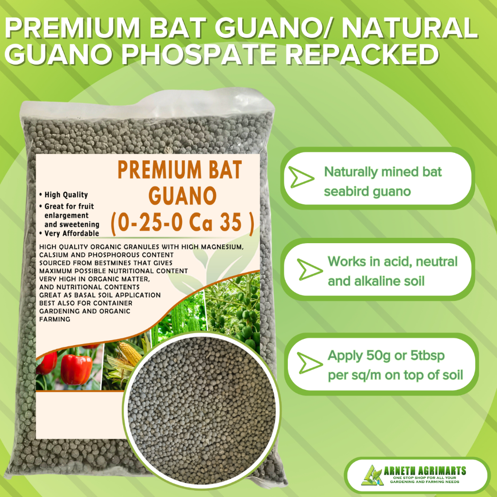 ARNETH PREMIUM BAT GUANO / NATURAL GUANO PHOSPHATE - ORGANIC PLANT ...