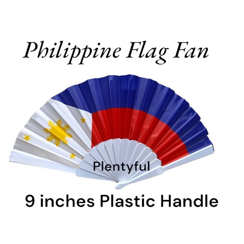 Hand Fan Abaniko Pamaypay Philippine Flag Design | Shopee Philippines